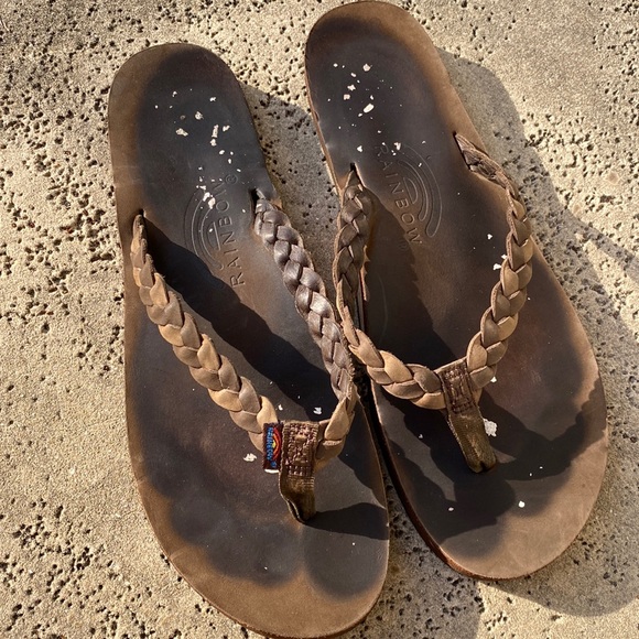 Rainbow | Shoes | Braided Rainbow Sandals | Poshmark